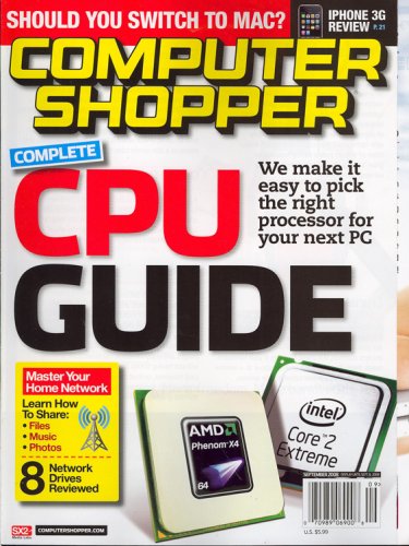 Computer Shopper, September 2008 Issue: Editors of COMPUTER SHOPPER ...