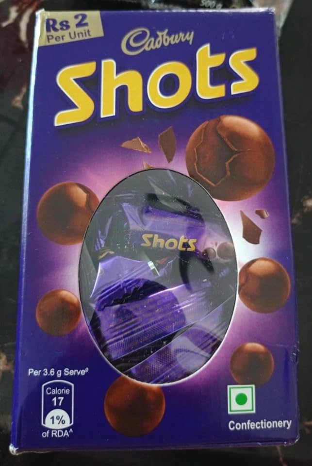 Cadbury Dairy Milk Chocolate Shots, 208.8Gm Carton (58 Units) - (Pack ...
