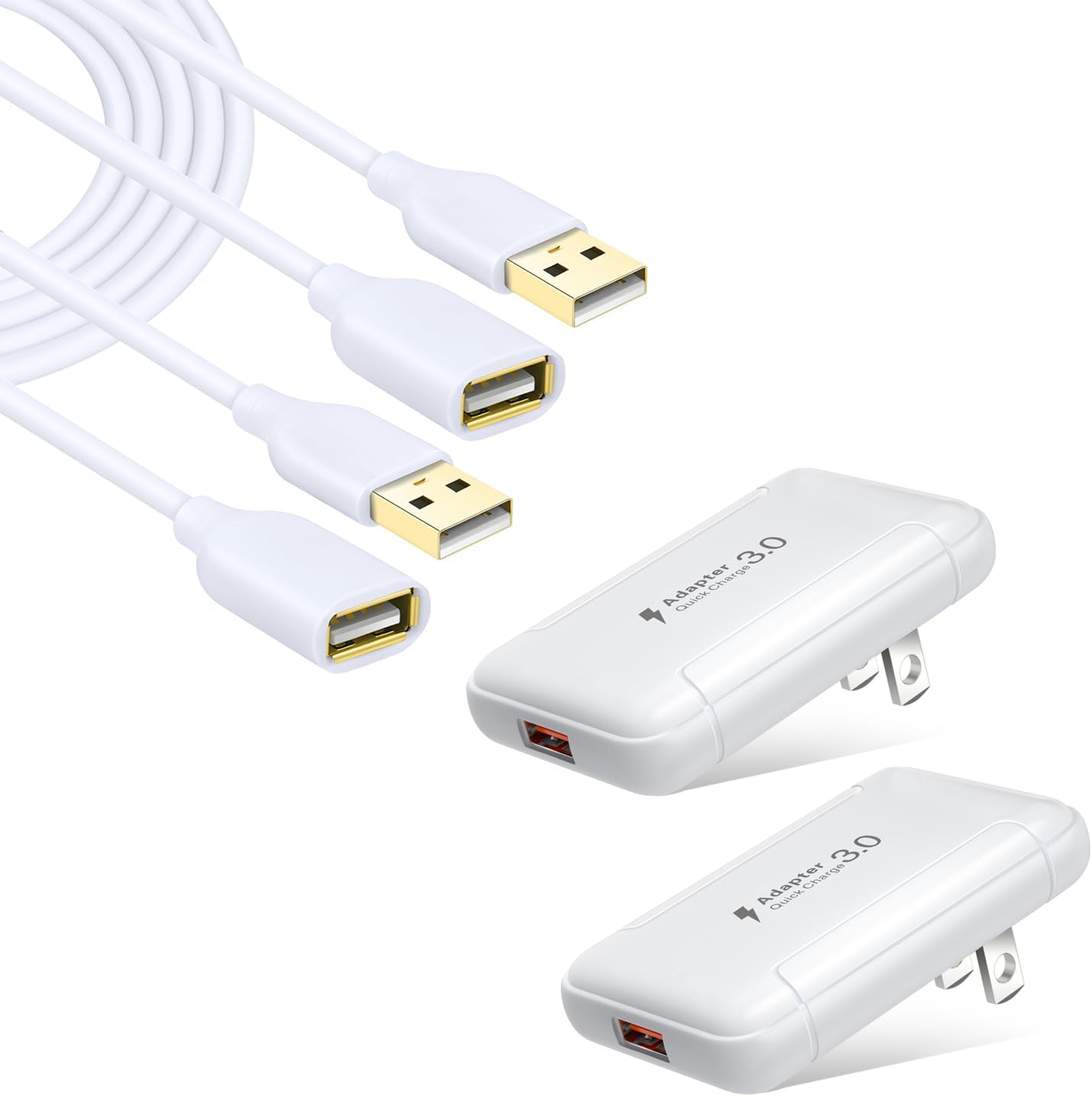 Amazon.com: Slim Flat USB Wall Charger 18W Quick Fast Charging Block ...