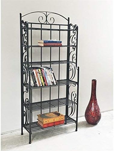 Amazon.com: International Caravan 6 Shelf Large Iron CD DVD Storage ...