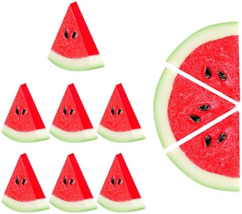 Amazon.com: DOYIFUN 4 Pcs Fake Watermelon Slices Artificial Fruit ...