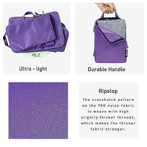 Snapklik.com : Bagail Ultralight Packing Cubes 7 Set, 3 Compression ...