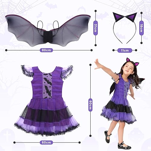 Bat Costume Children Girls Halloween Costume Kids Halloween Costume ...