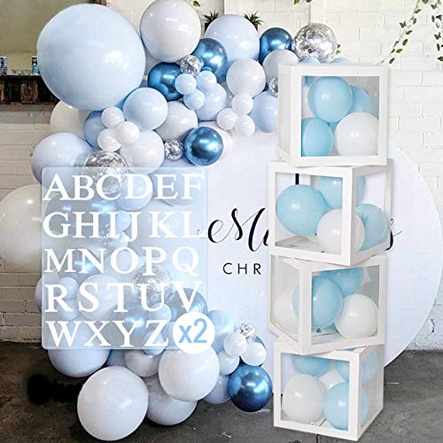 Buy Birthday Party Decorations Balloon Box for Boys Girls, 4Pcs Baby ...