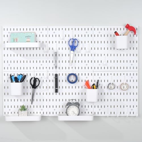 Sibosen Pegboard Combination Kit with 6 Panels 28x28cm Peg Boards for ...