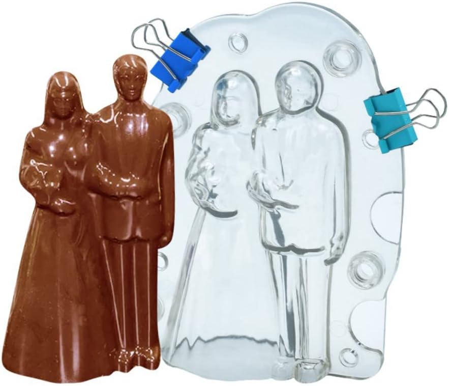 Amazon.com: Dress My Cupcake Chocolate Candy Mold, Bride and Groom ...