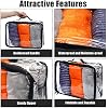Amazon.com: 6 Pieces Large Clear Travel Packing Cube Clear Vinyl ...