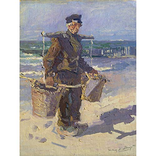 Jan Toorop The Fisher Collection Sea Painting Art Print Canvas Premium ...