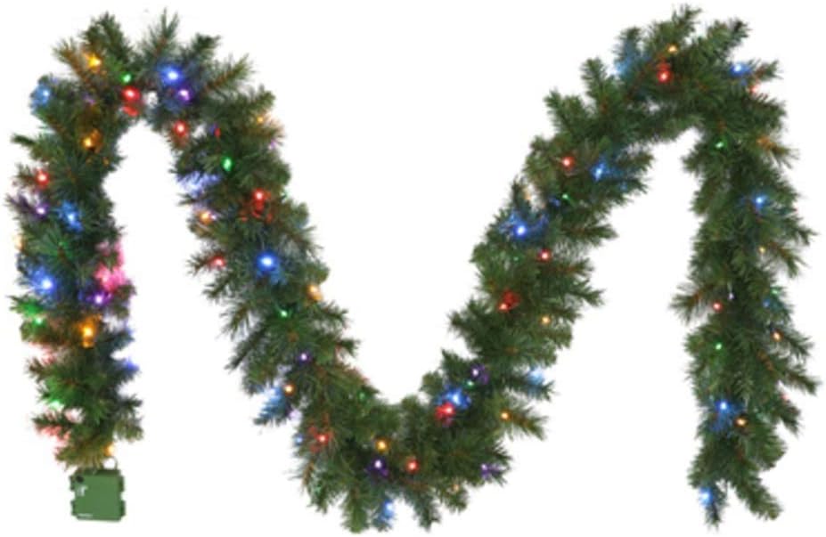 Amazon.com: Holiday Wonderland 277-G8208-9/10LM3K1-JB Christmas Garland ...