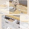 Amazon.com: 47.3" Solid Rubberwood Kitchen Island with Power Outlets ...