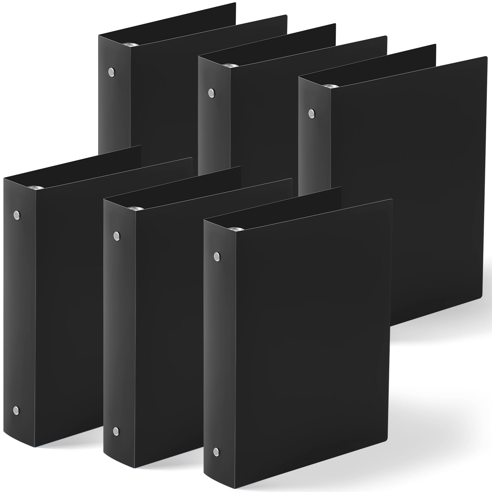 Amazon.com : Henoyso 6 Pcs 1.5 Inch Mini 3 Ring Binder, Fits 5.5 x 8.5 ...