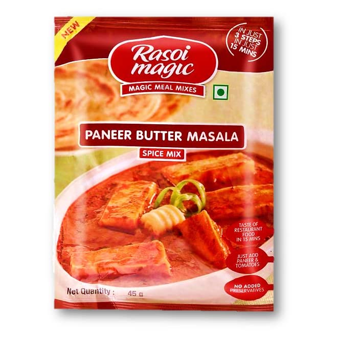Rasoi Magic Paneer Tikka Masala Spice Mix, 45gm 'UNIQUE' : Amazon.in ...