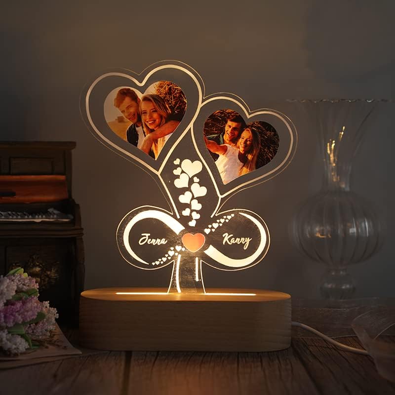 Buy DEEP PRINT Personalized 3D Illusion LED Table Lamp (A04) Gift for ...