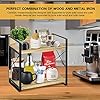 Amazon.com: 2 Tier Coffee Station Organizer Kitchen Counter Shelf ...