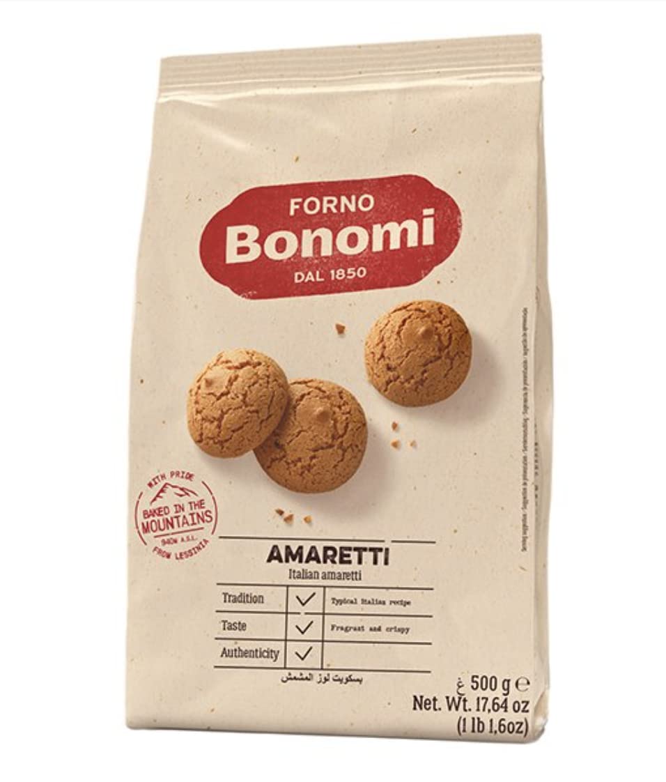 Forno Bonomi Amaretti Biscuits 500g Almond flavor - Artisan Italian ...