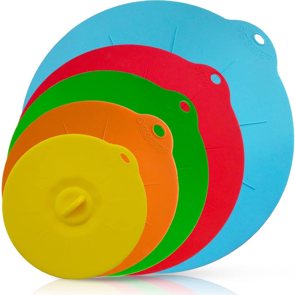 Amazon.com: Silicone Lids Covers - Microwave Food Cover for Bowls,Cups ...