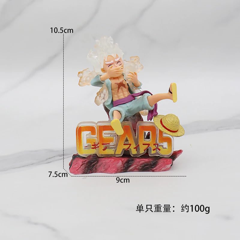 Tinion | Luffy Gear 5 Action Figure- Miniature Toy Figure (Doll ...