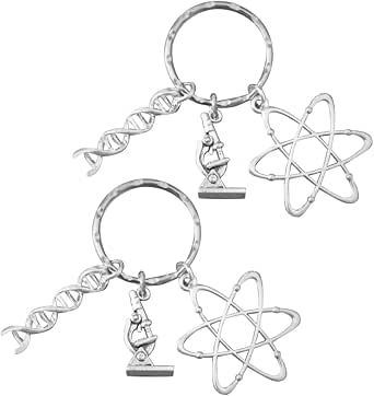 Amazon.com: KESYOO 2pcs key ornament keychain for keys Biology Theme ...