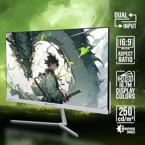 ZEBRONICS EA22FHD LED 22 inch (54.6cm) Monitor, 75Hz, FHD 1920x1080 ...