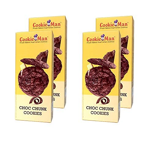 CookieMan Choc Chunk Cookies - 120G X Pack Of 4 | Chocolate Cookies ...