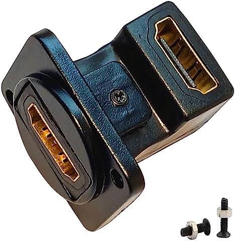 Amazon.com: SHANFEILU HDMI Straight D Type Panel Mount Adapter ...