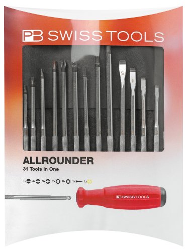 PB Swiss PB 8515 SB Allrounder 31 Piece Tools in Roll-Up Set: Hand Tool ...
