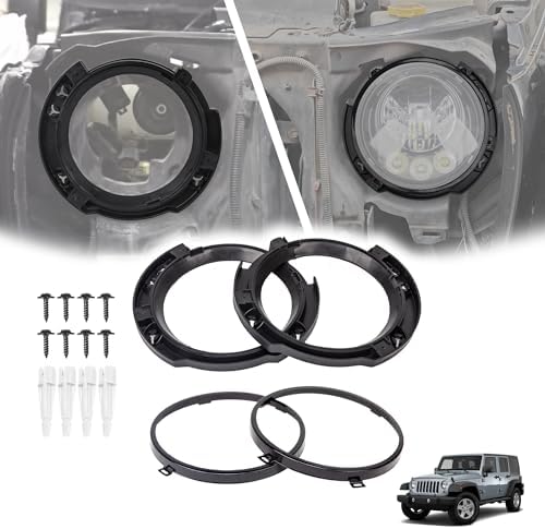 Amazon.com: Phamyor 7 Inch Round Headlight Mounting Retaining Bracket ...