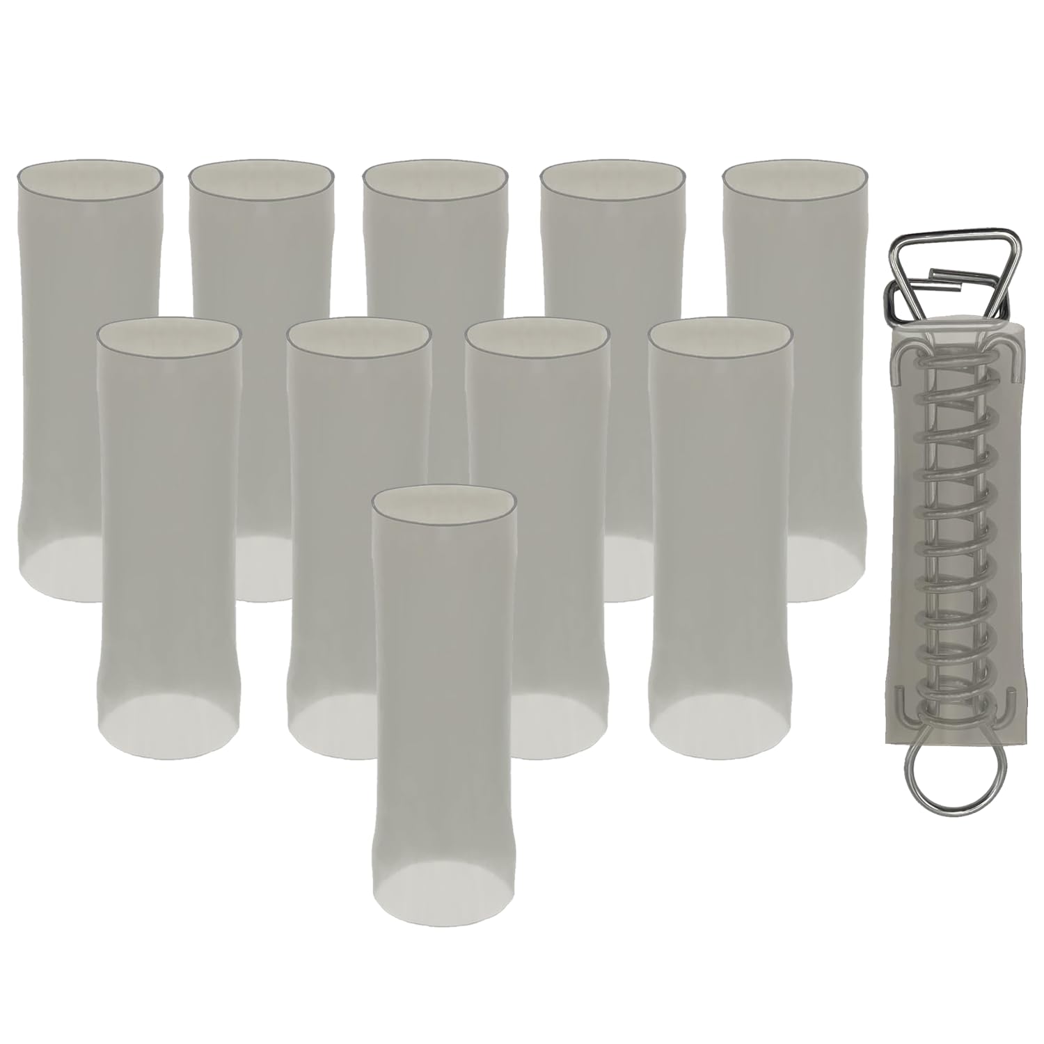 Amazon.com : Poolzilla 10 Pack Spring Sleeves for Pool Safety Cover ...