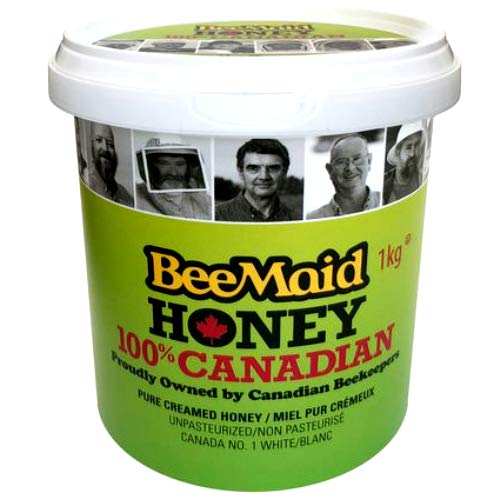Amazon.com : BeeMaid Honey UnPasteurized White Creamed Tub Bee Maid ...