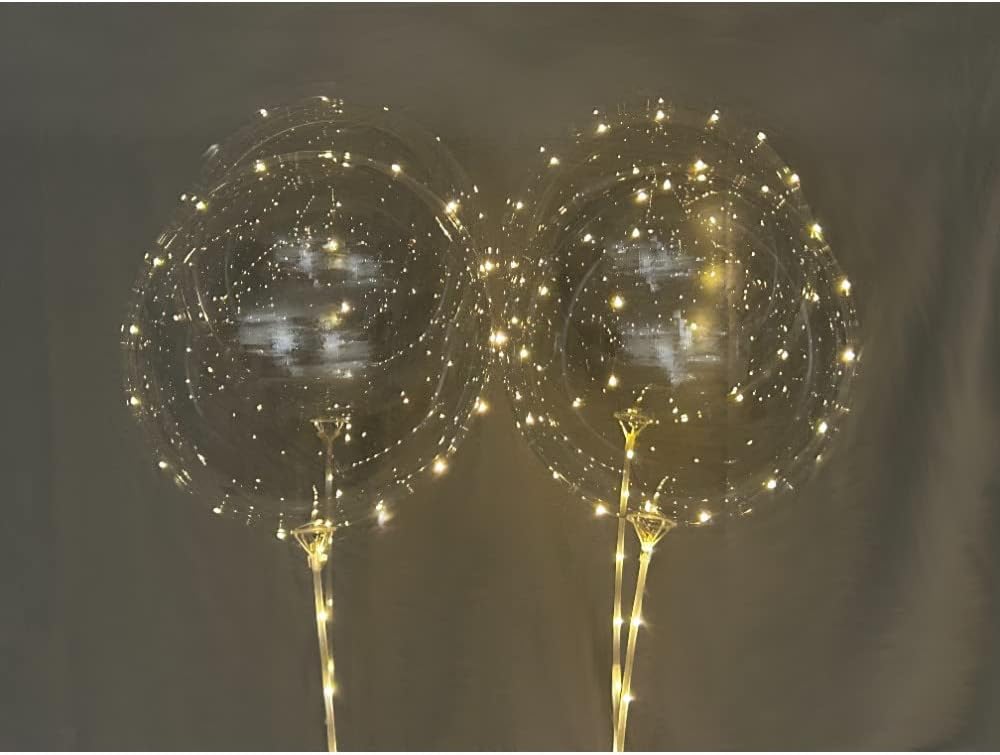 Amazon.com: NIA Marketplace 24 inch diameter Clear Warm White LED ...