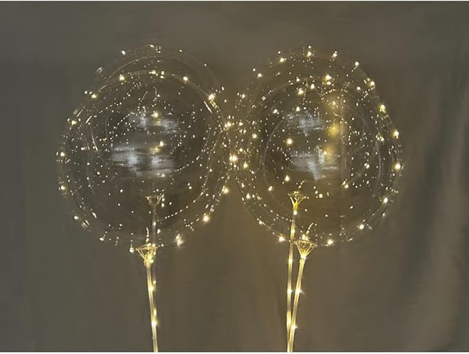 Amazon.com: NIA Marketplace 24 inch diameter Clear Warm White LED ...