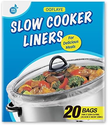 Amazon.com: 20 Counts Slow Cooker Liners and Cooking Bags, Extra Large ...