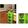Amazon.com: Basicwise Stackable Plastic Storage Container Stacking Bins ...