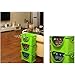 Amazon.com: Basicwise Stackable Plastic Storage Container, Green ...