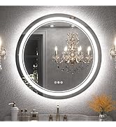 Amazon.com: Keonjinn 42 x 36 Inch LED Bathroom Mirror with Lights ...