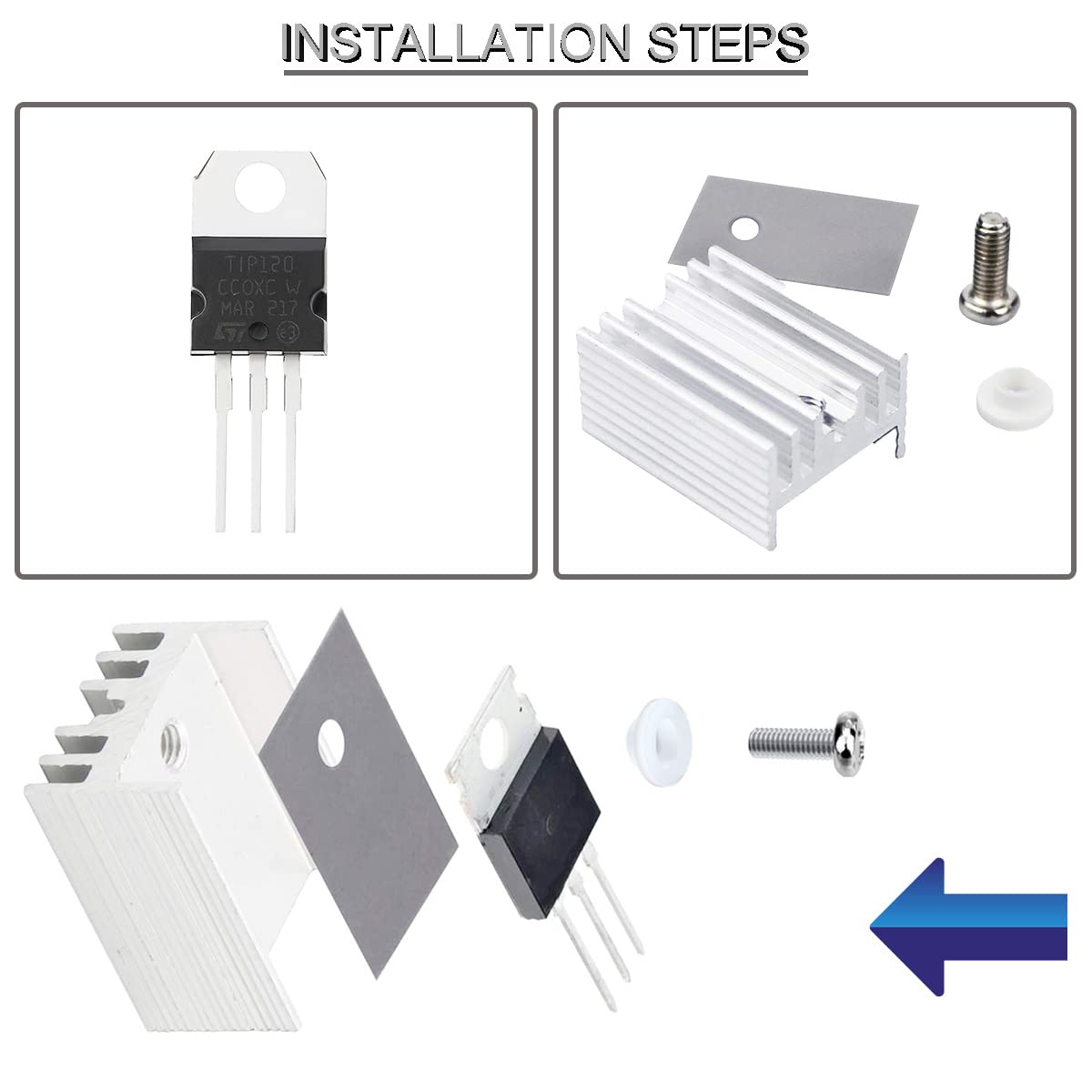 Power Transistor Heat Sink