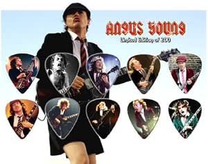 Angus Young (AC/DC) Guitar Pick Display Limited 200 Only : Amazon.co.uk ...