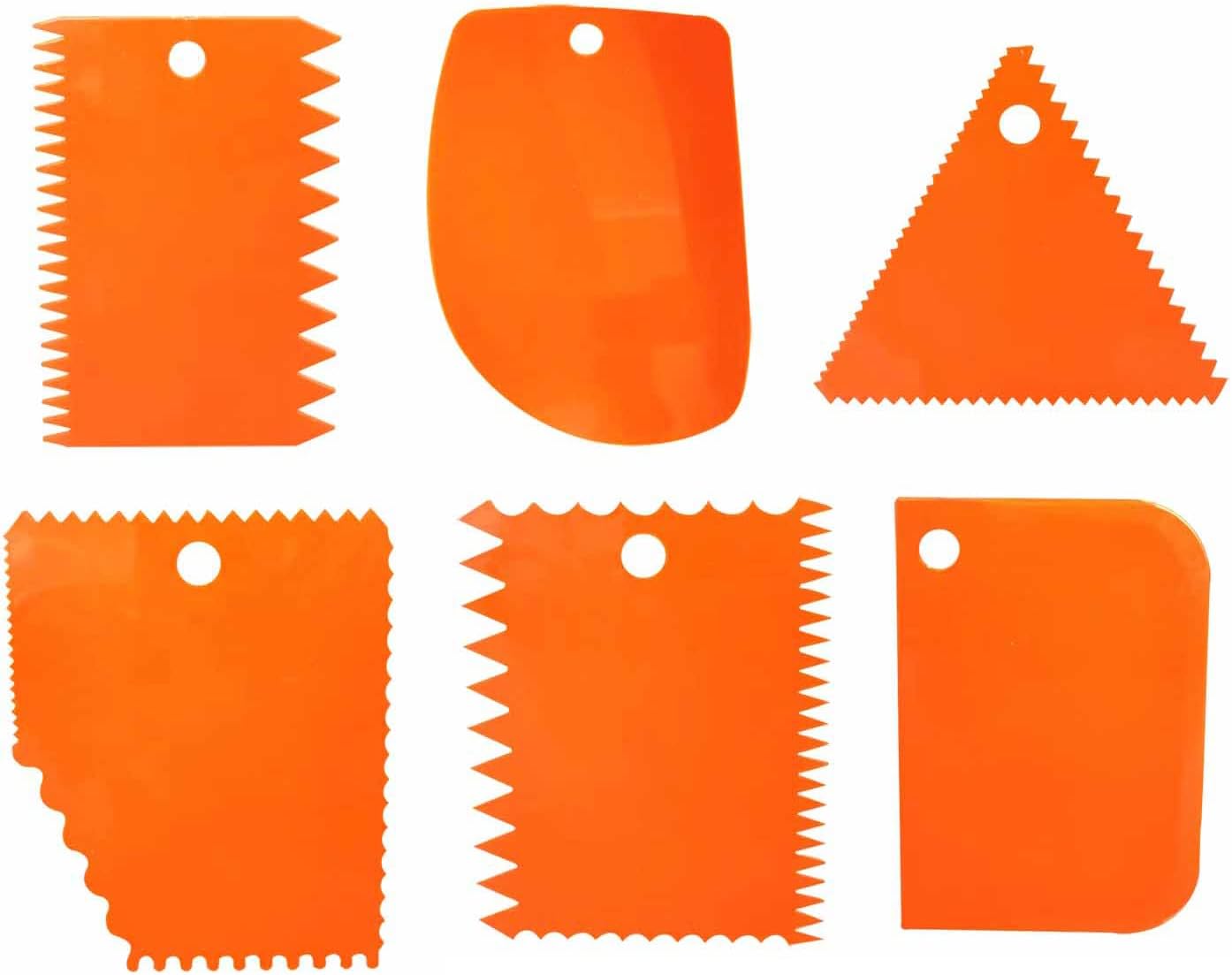 6 Pcs Plastic Clay Scrapers, Plastic Sculpture Scraper Pottery Clay ...