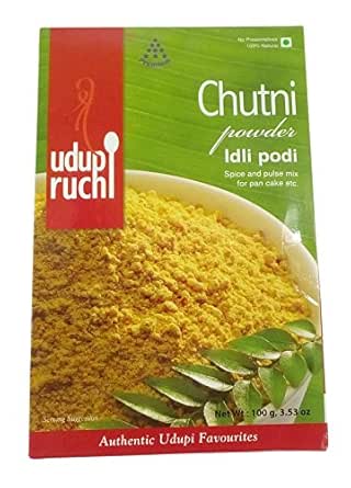 Sri Udupi Ruchi Chutni Powder - Idly Podi, 100g Carton : Amazon.in ...