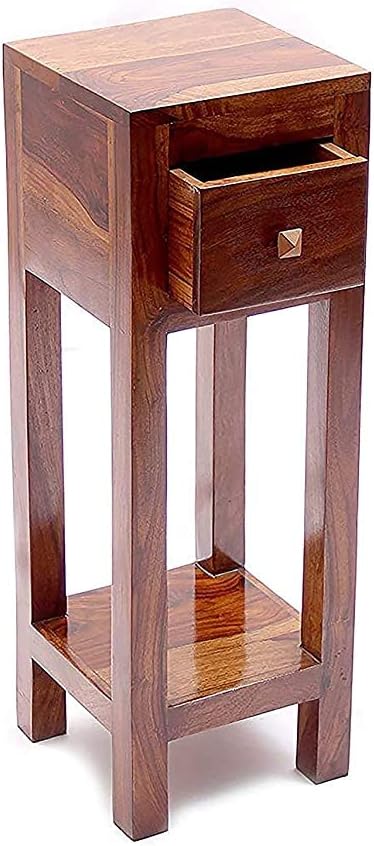 Umark Tall End Table, Side Table with Lower Shelf for Home Decor,living ...