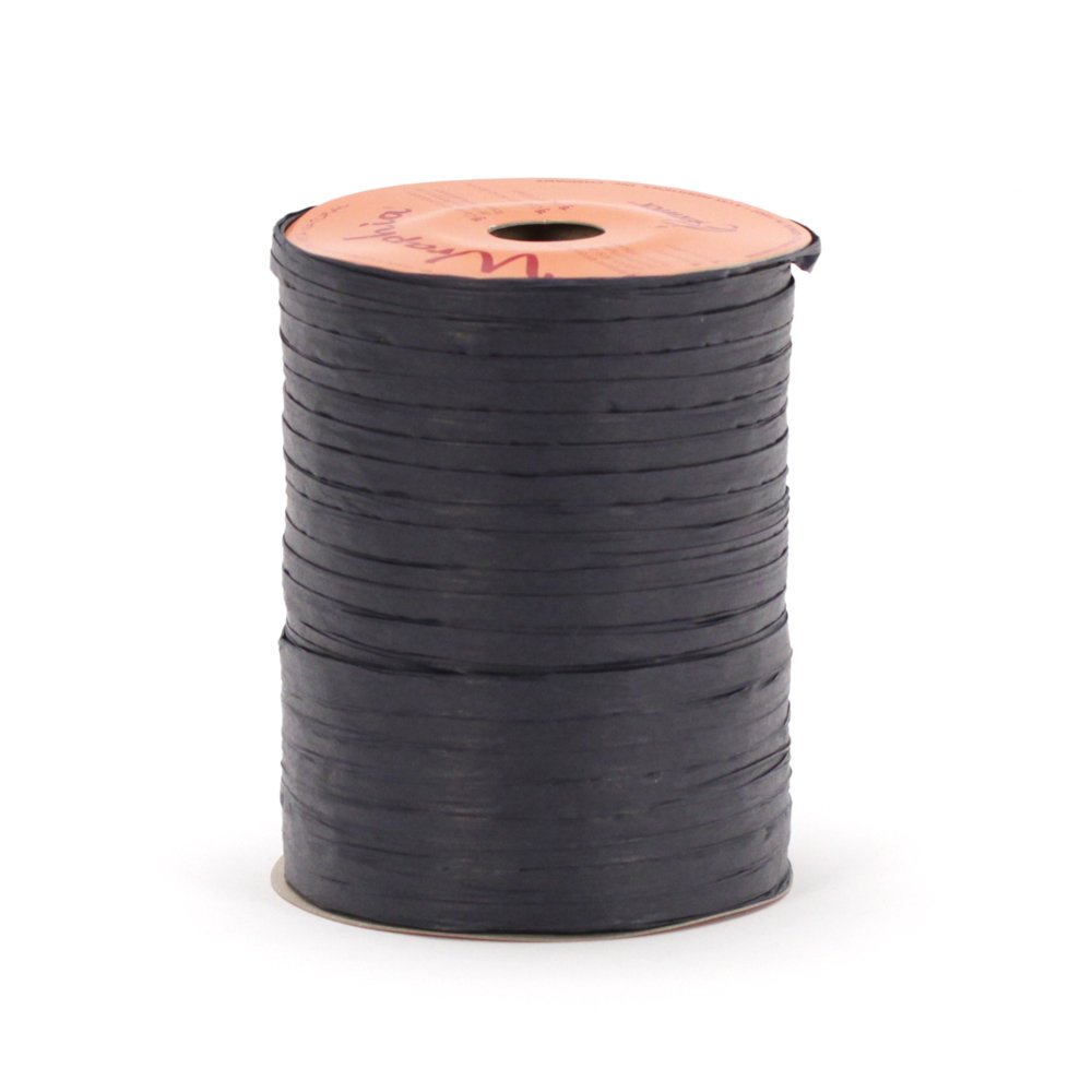 Snapklik.com : Berwick Offray Matte Dark Navy Blue Raffia Ribbon