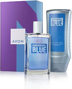 Avon Individual Blue Two Piece Gift Set with Individual Blue EDT 75ml ...