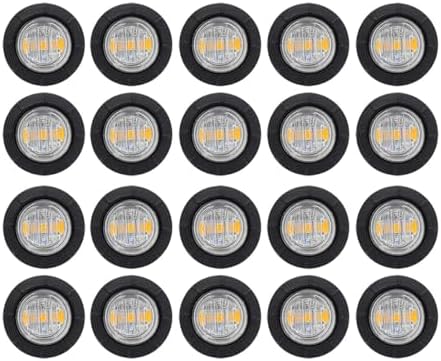 Amazon.com: TCTAuto Dual Revolution 3/4“ LED Marker Lights Amber to ...