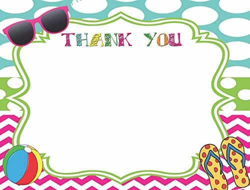 Amazon.com: Pool party Thank you notes : Handmade Products