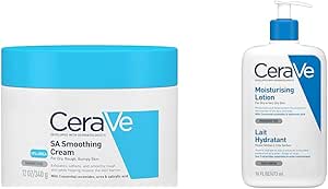CeraVe SA Smoothing Cream for Rough and Bumpy Skin 340g with Salicylic ...