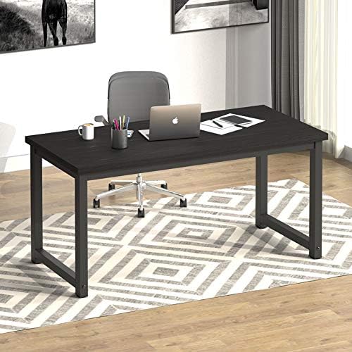 Amazon.com: DlandHome Large Computer Desk, Composite Wood Board, Decent ...
