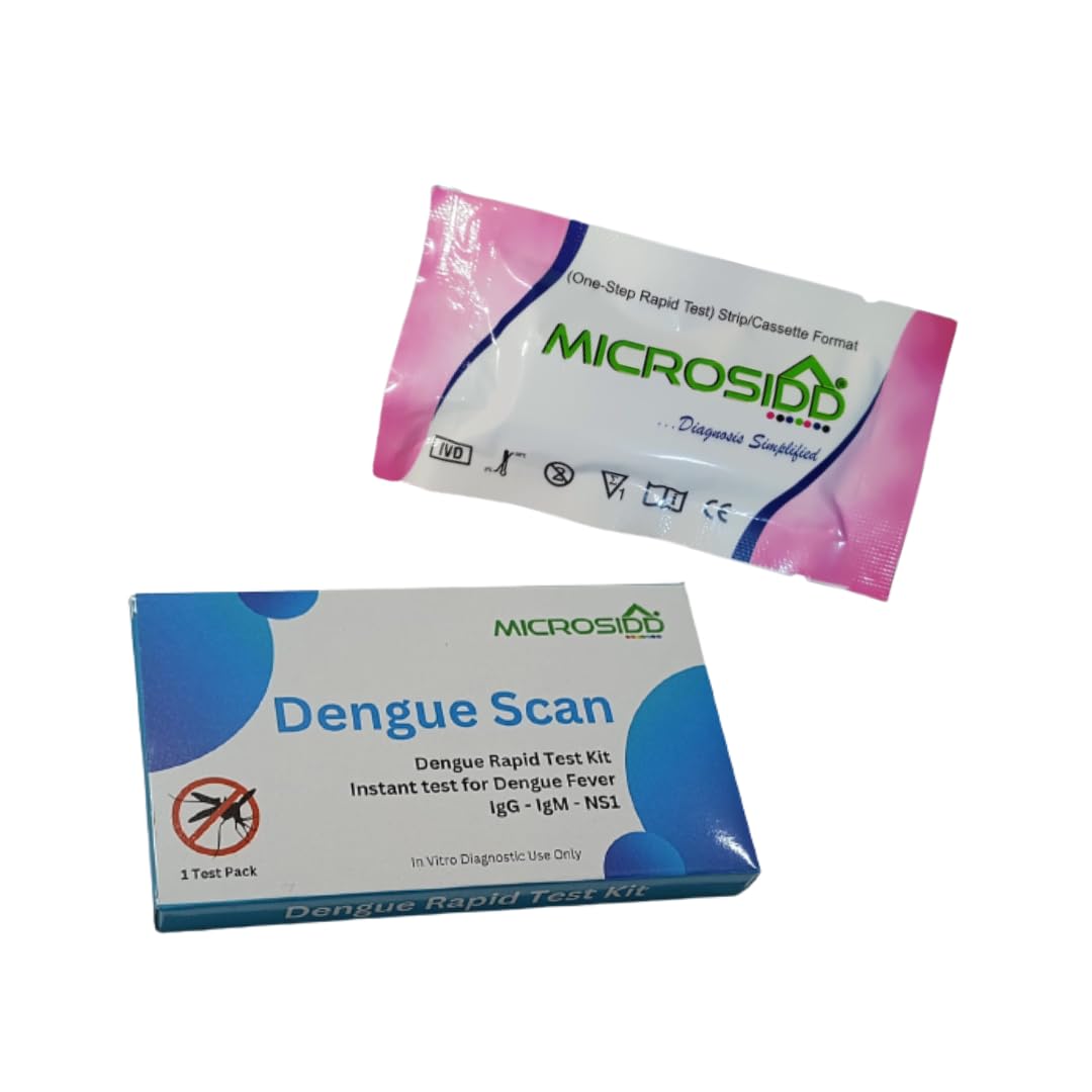 Dengue NS1 IgG IgM Pack of 1 Antigen Self Test Kit (1) : Amazon.in ...