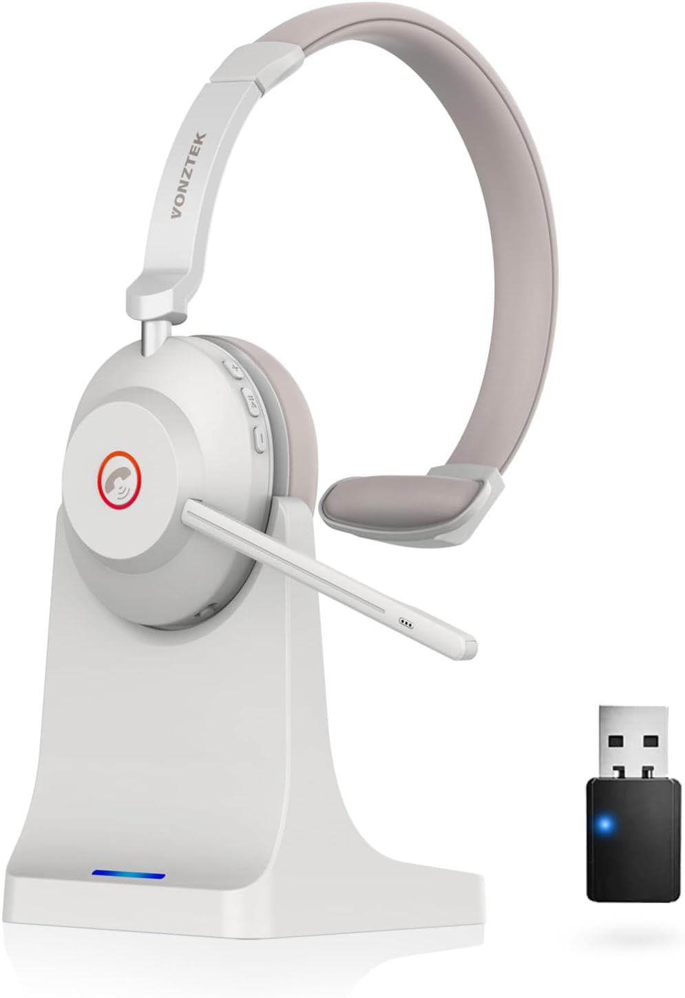 Amazon.com: Earbay Wireless Headset - V5.3 Bluetooth Headset with ...
