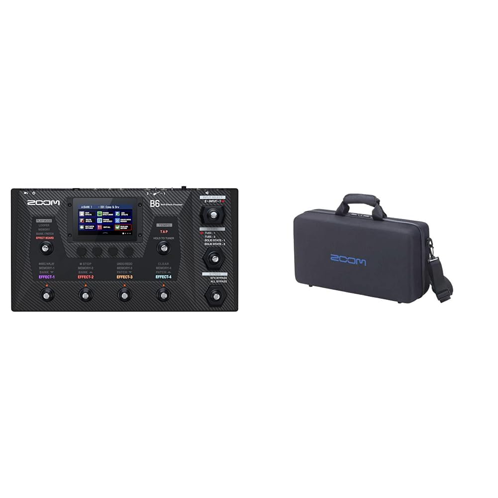 Amazon.com: Zoom B6 Bass Multi-Effects Processor Bundle with Carrying ...