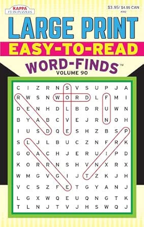 Amazon.com: Easy to Read Word Find Puzzle Book-Word Search ...